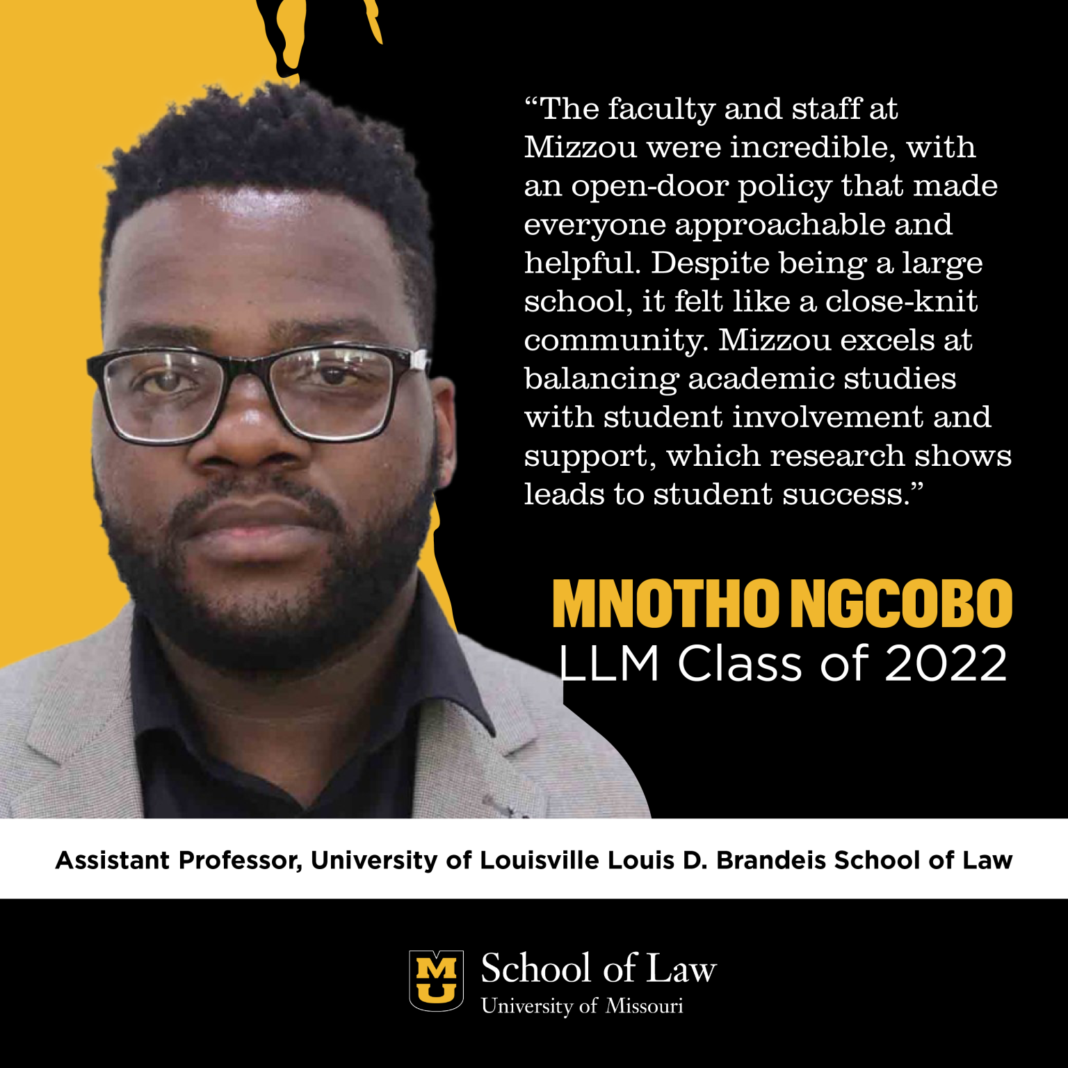 LLM Alumni Spotlight — Meet Mnotho Ngcobo - School of Law