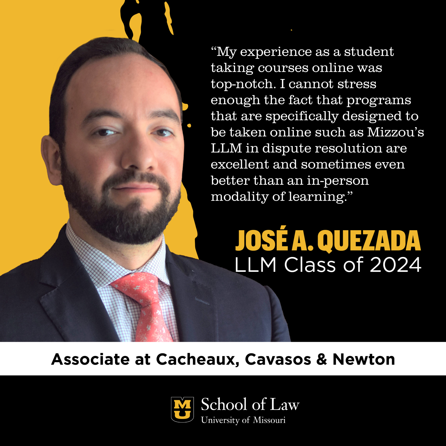 LLM Alumni Spotlight — Meet Jose Abel Quezada - School of Law